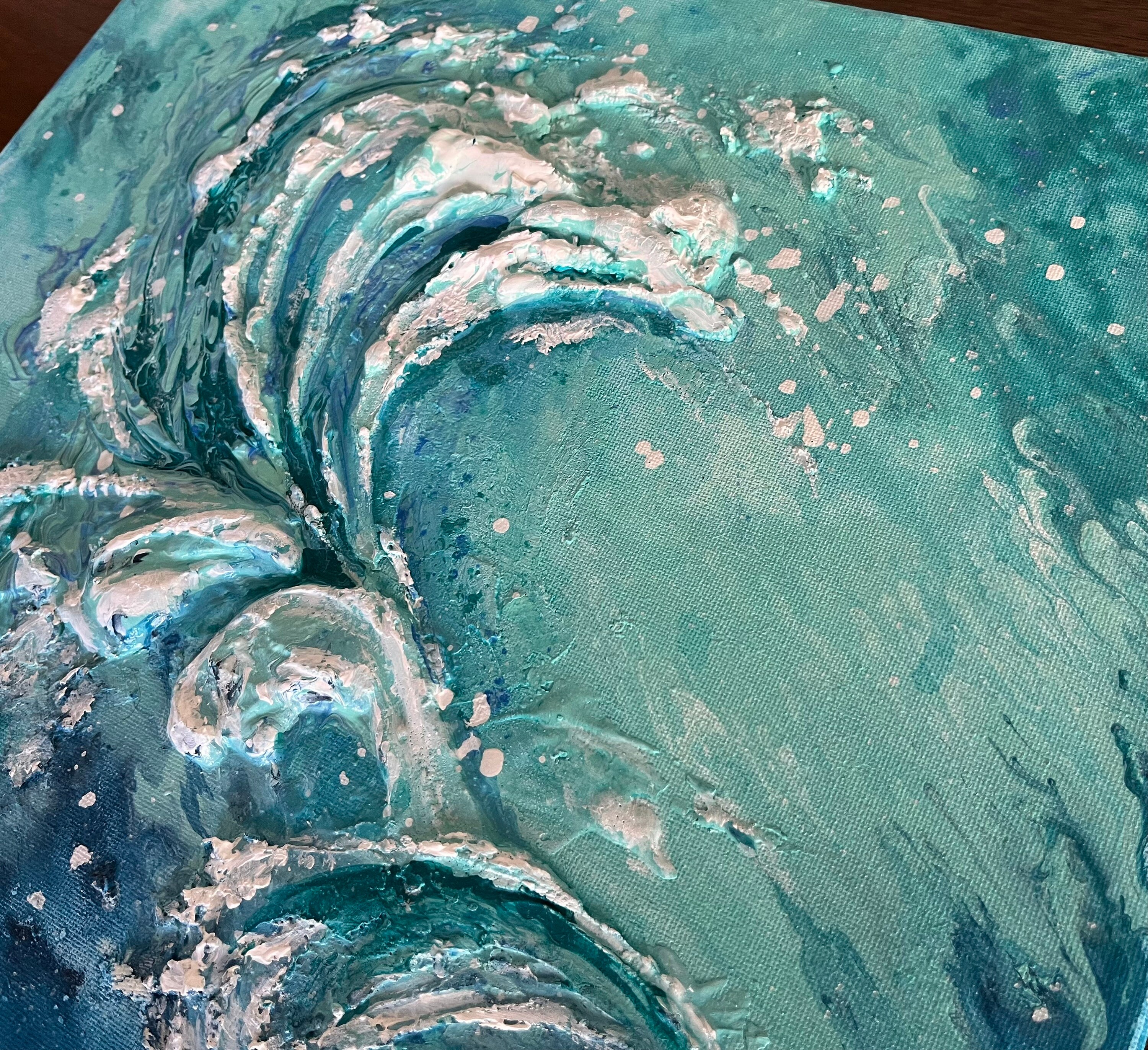 ORIGINAL PAINTING Acrylic Texture 3D Art Unframed on Canvas - Etsy