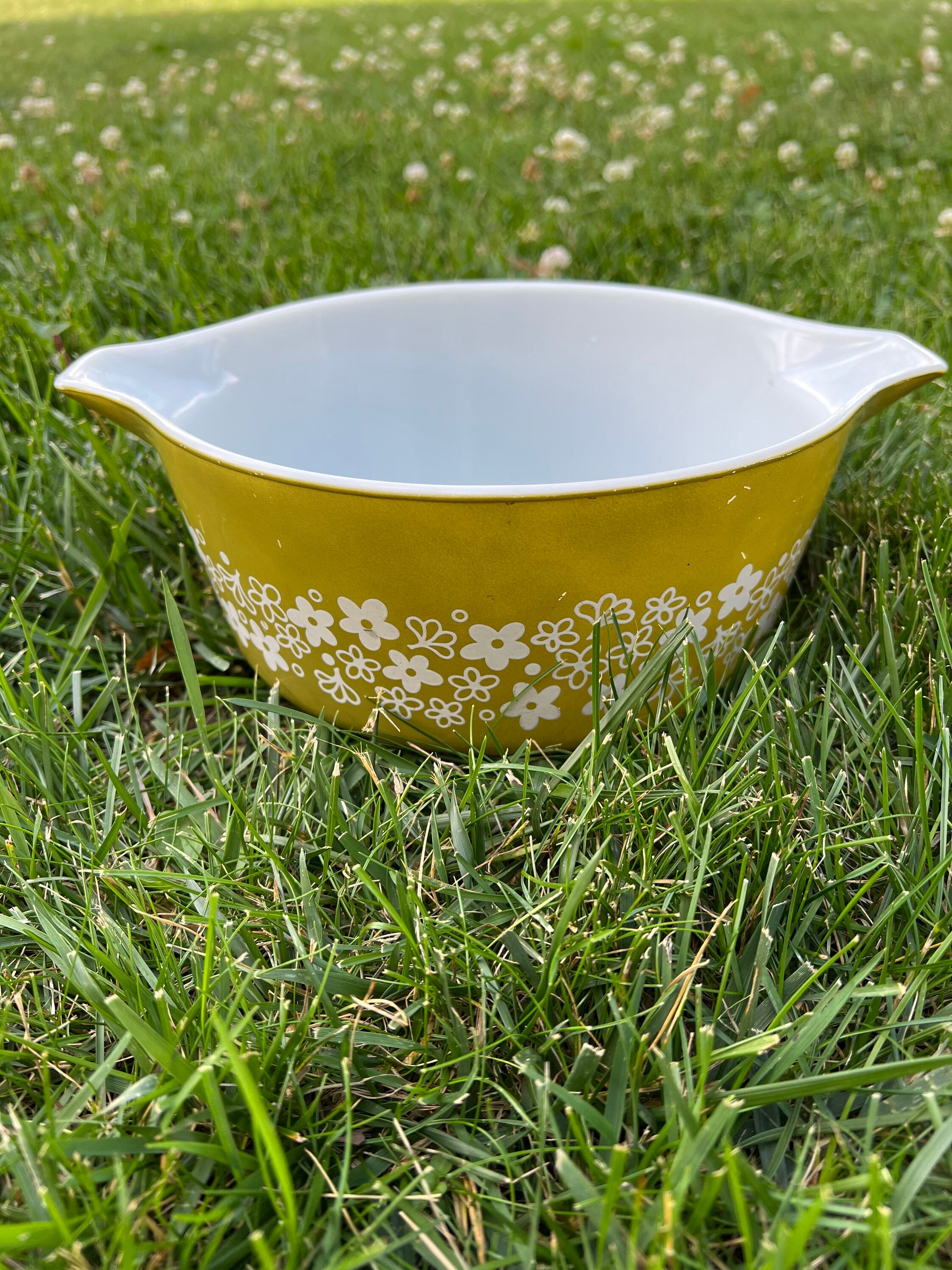 Pyrex Cinderella Crazy Daisy Mixing Bowl VINTAGE - Etsy