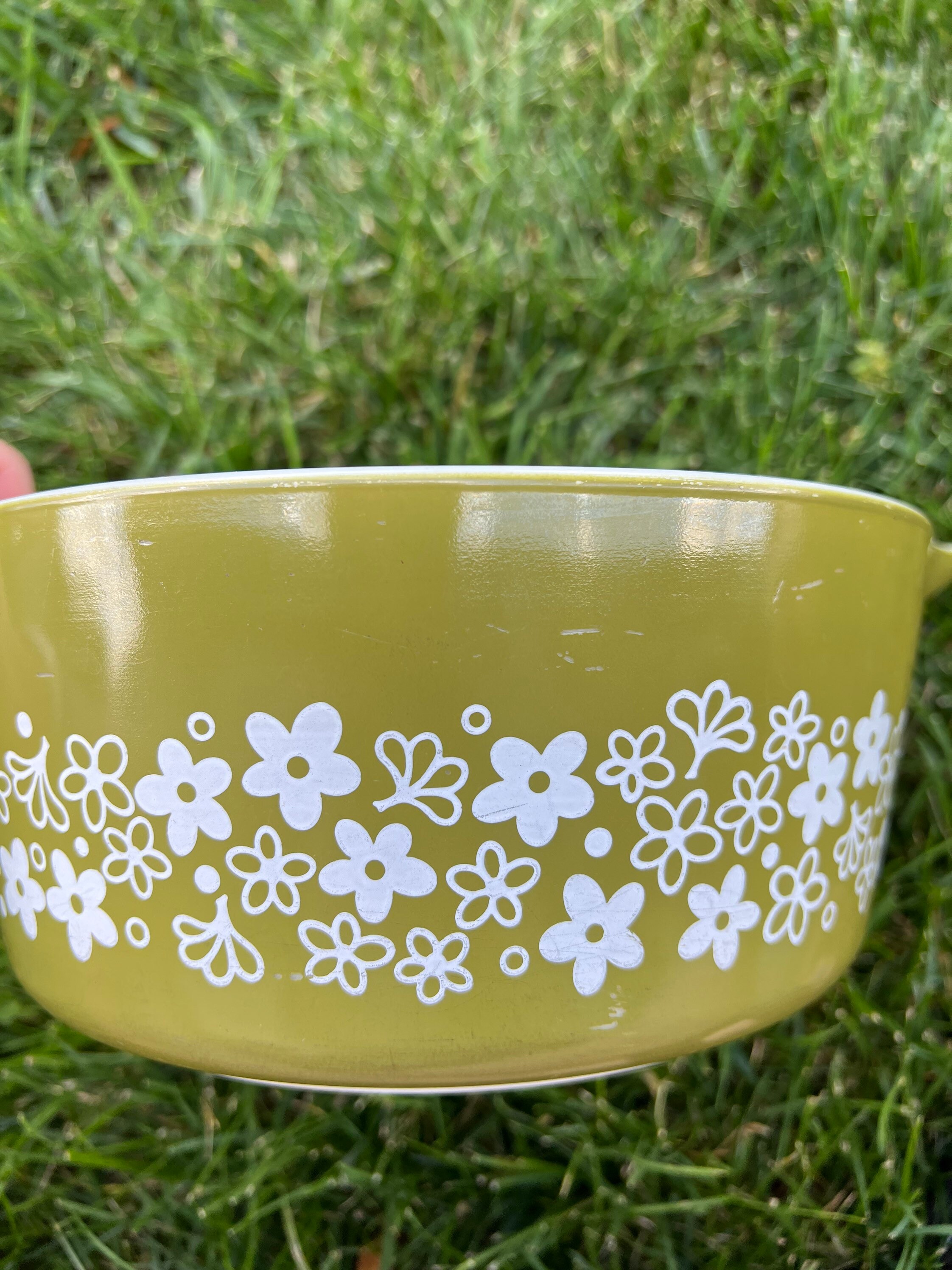 Pyrex Cinderella Crazy Daisy Mixing Bowl VINTAGE - Etsy