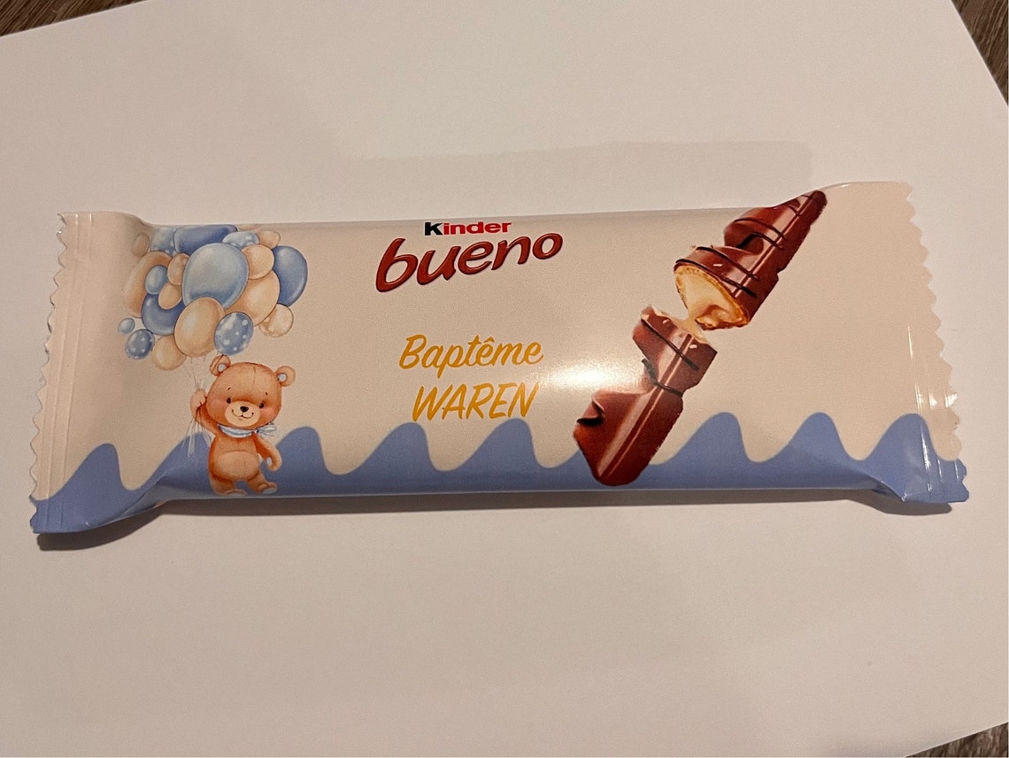 Kinder bueno emballage personnalisé / anniversaire mariage - Etsy France