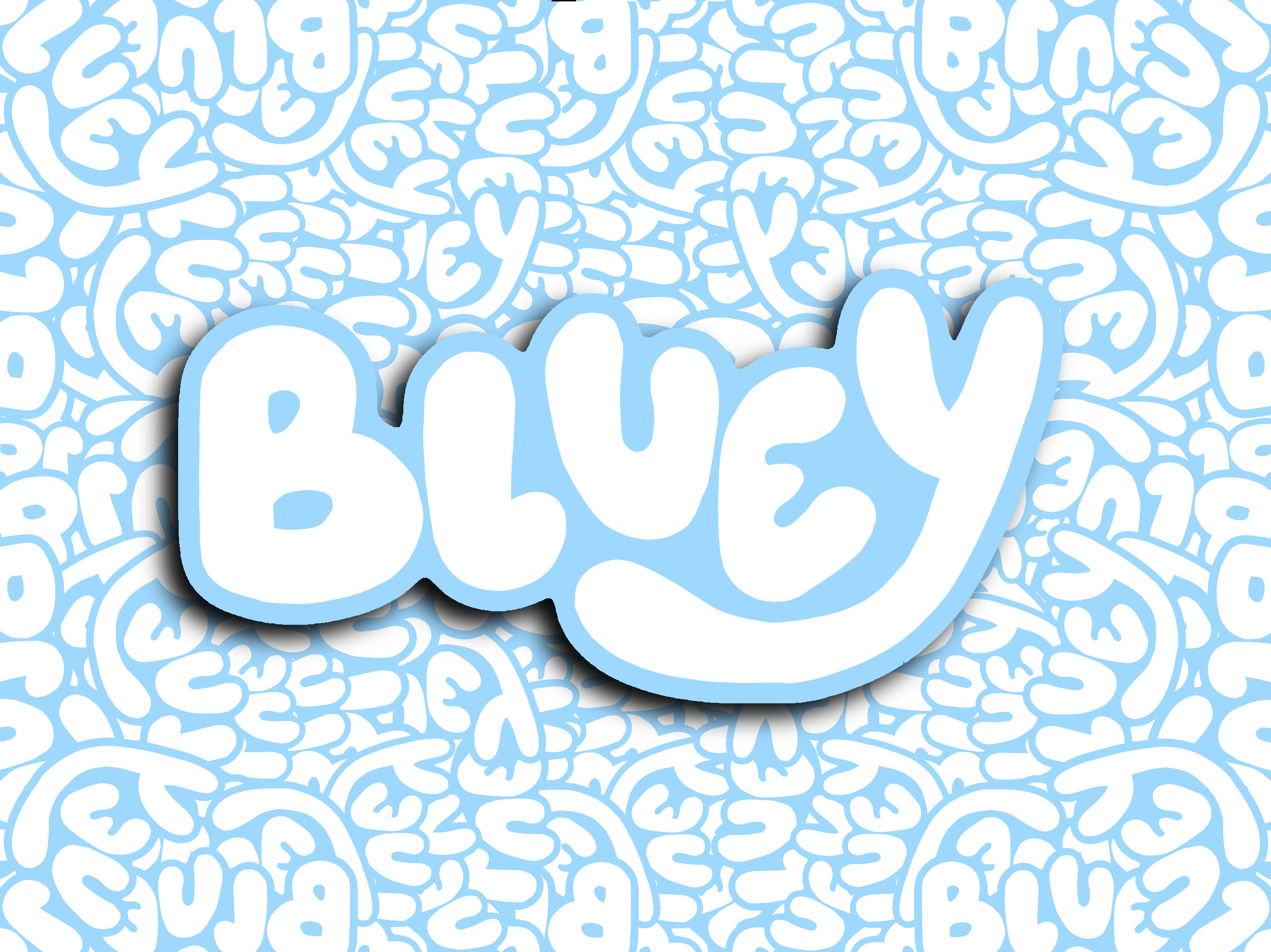 Bluey Logo Sticker - Etsy
