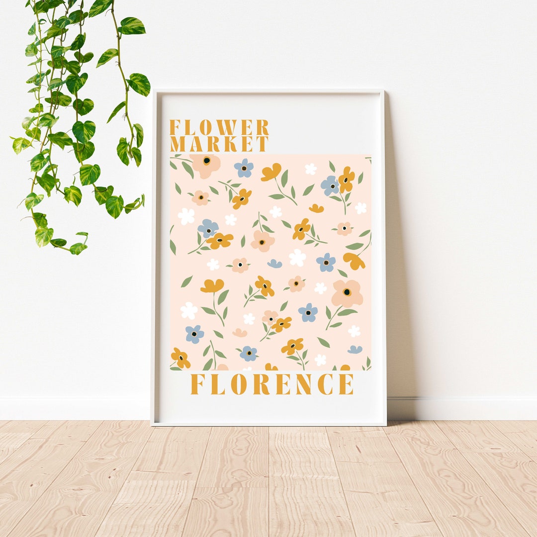 Florence Flower Market Poster, Digital Download, Printable Poster ...