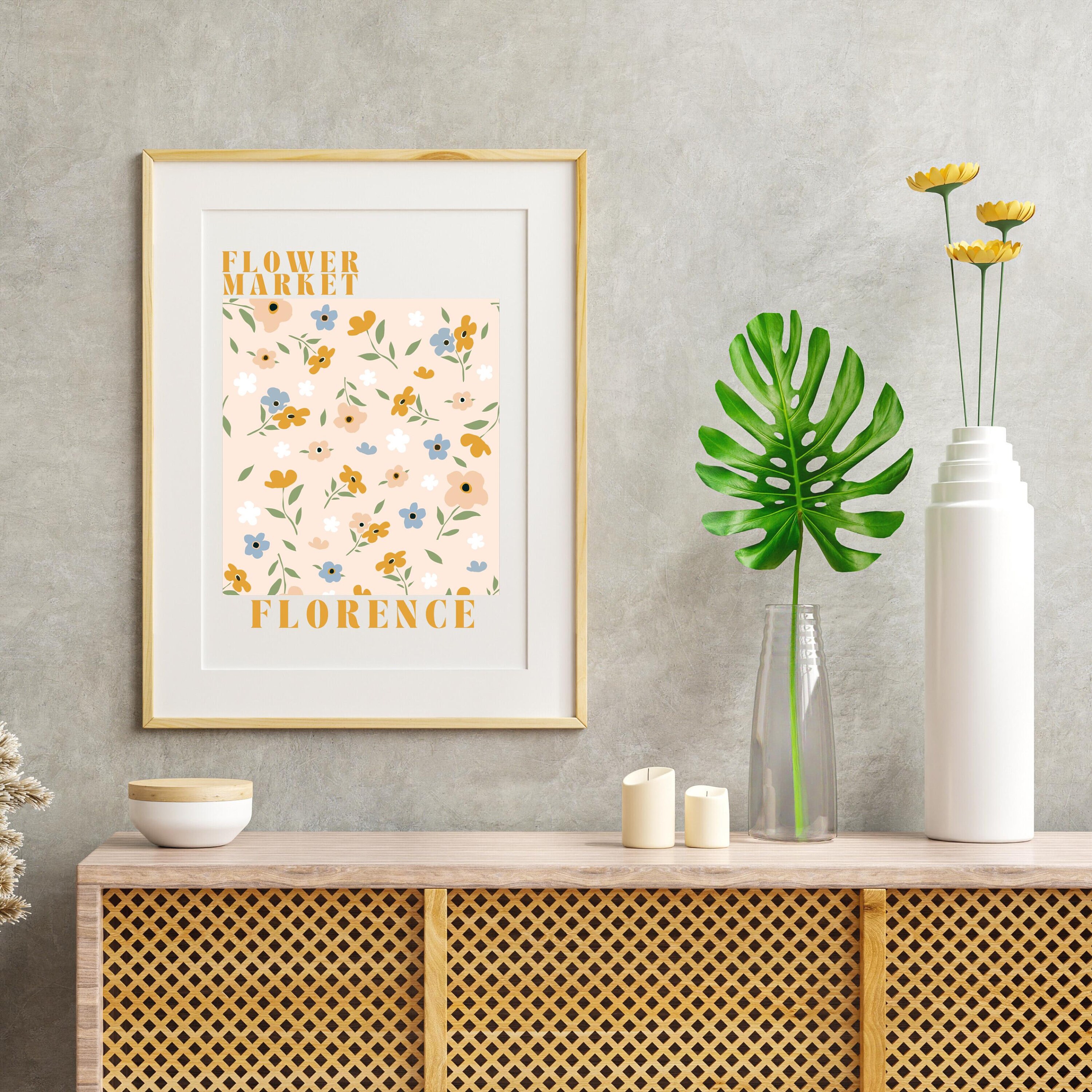 Florence Flower Market Poster, Digital Download, Printable Poster ...