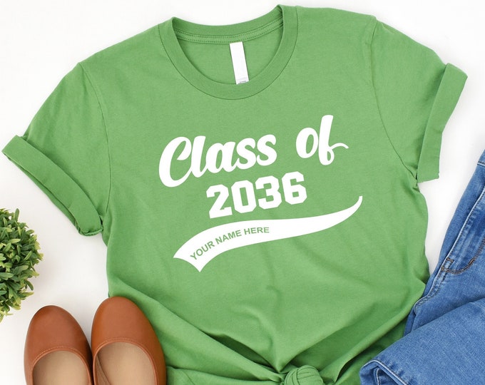 Graduation Class of Personalized T-shirt, Class of 2034, Graduation T ...