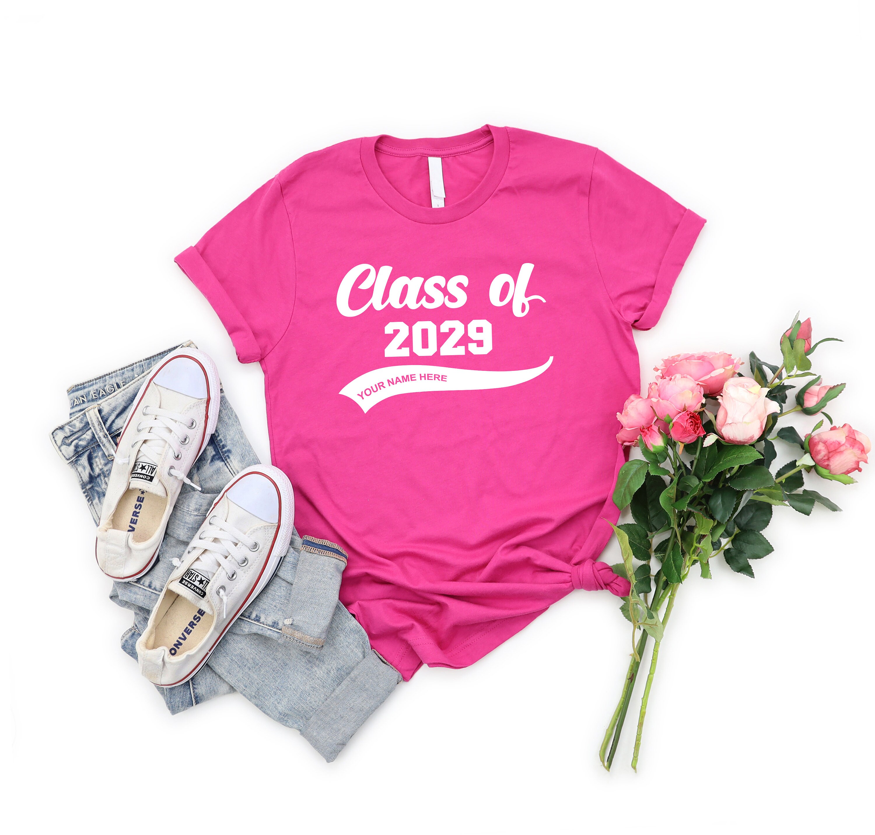 Graduation Class of Personalized T-shirt, Class of 2029, Graduation T ...