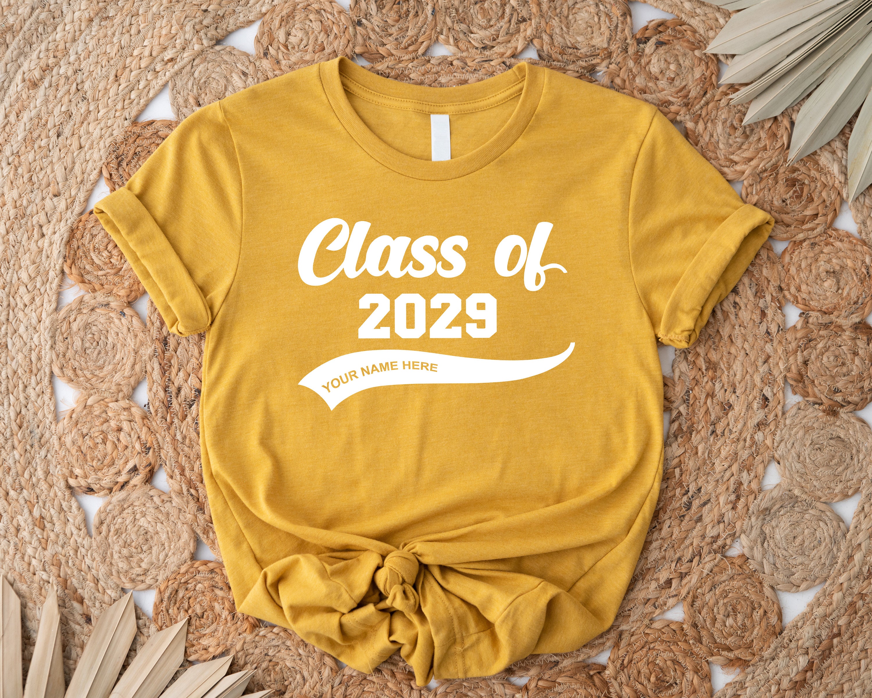 Graduation Class of Personalized T-shirt, Class of 2029, Graduation T ...