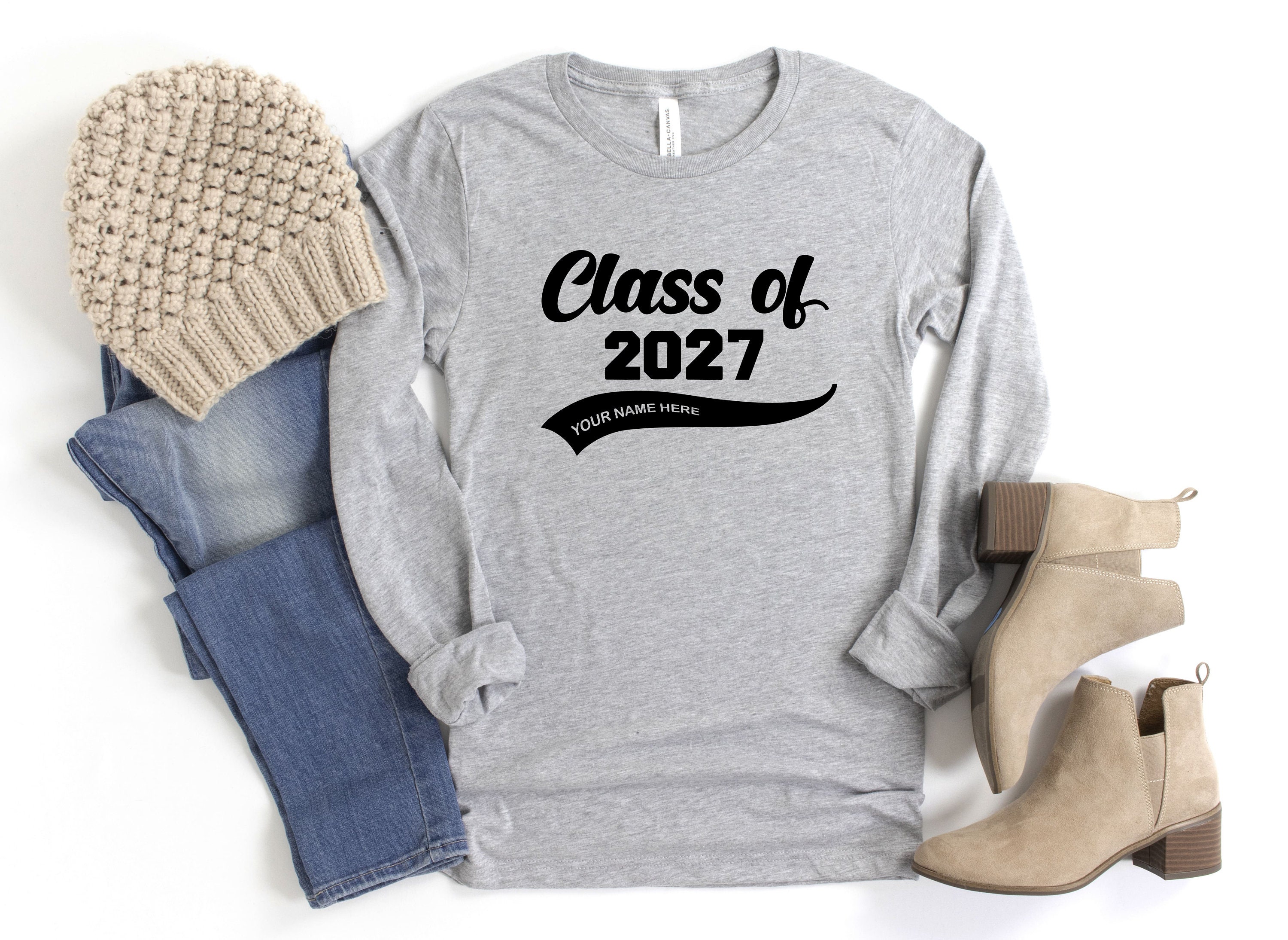 Graduation Class of Personalized T-shirt, Class of 2027, Graduation ...