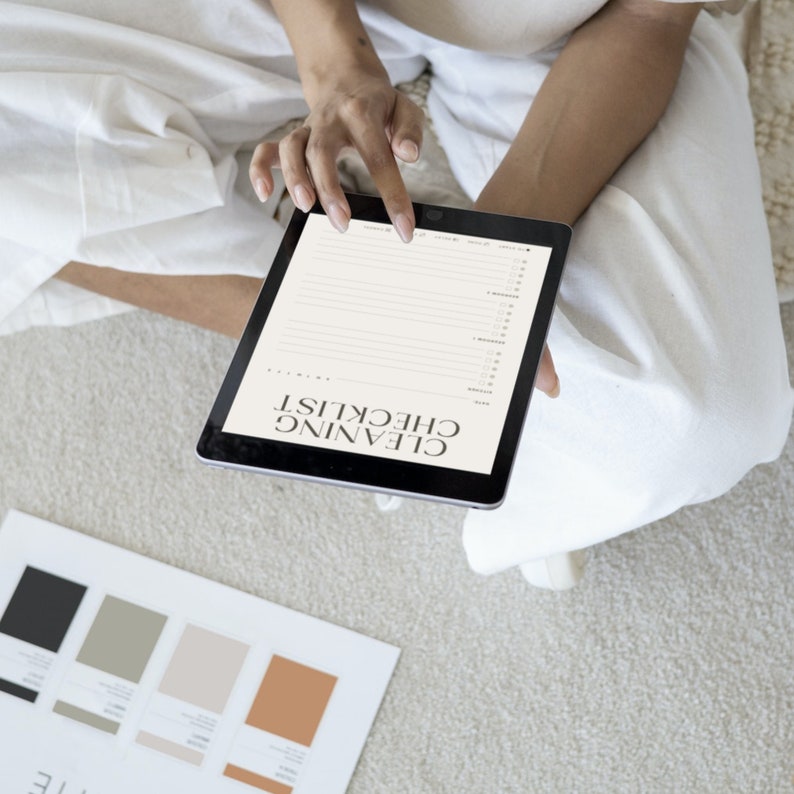 Weekly Cleaning Checklist Printable, to Start, Done, Delayed, Stuck ...