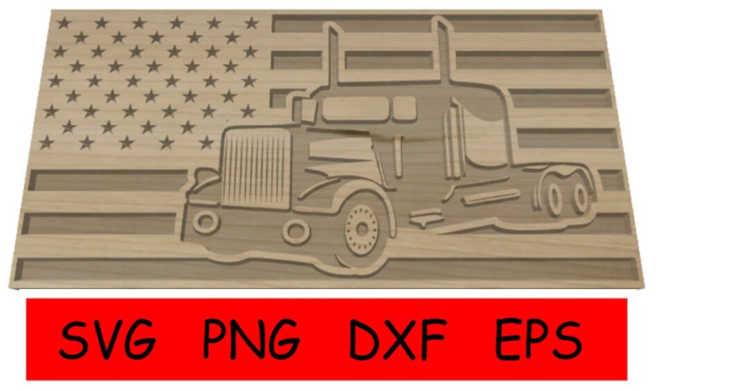 Semi Truck Flag Files - Etsy