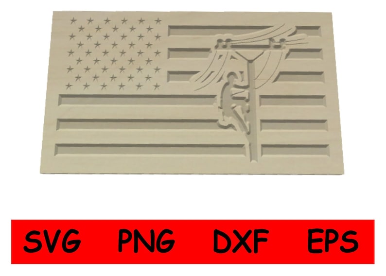 Lineman Flag SVG - Etsy