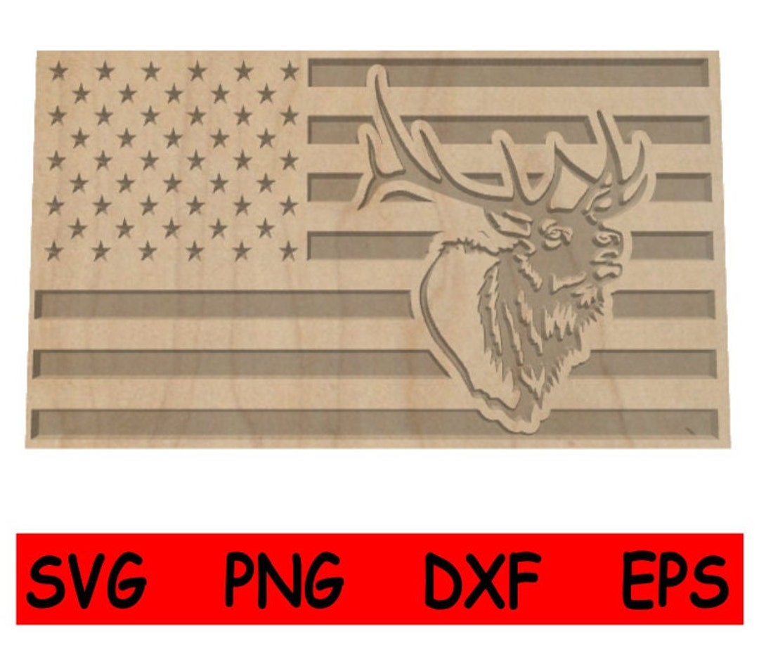 Elk Flag SVG - Etsy