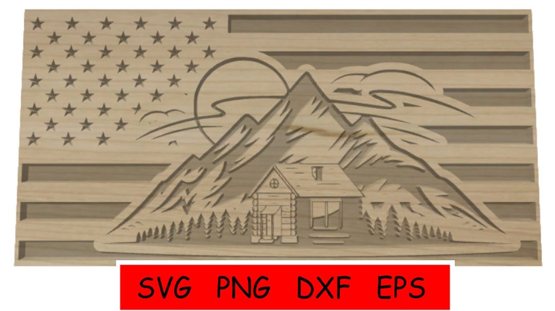 Cabin Flag Files - Etsy