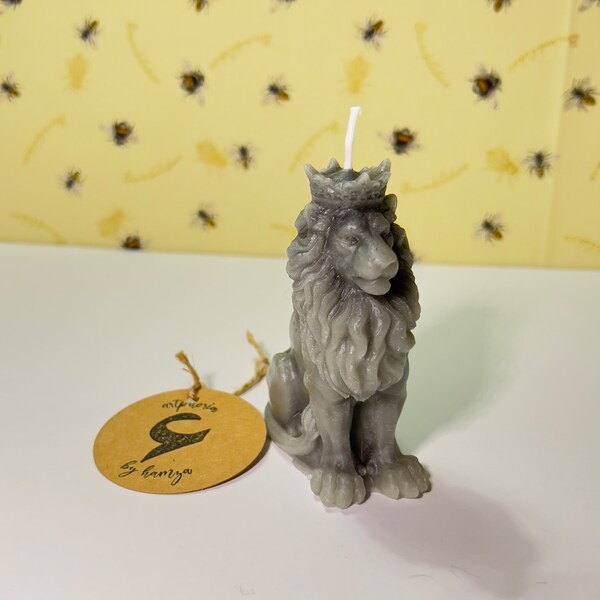 Black Lion Candle - Etsy