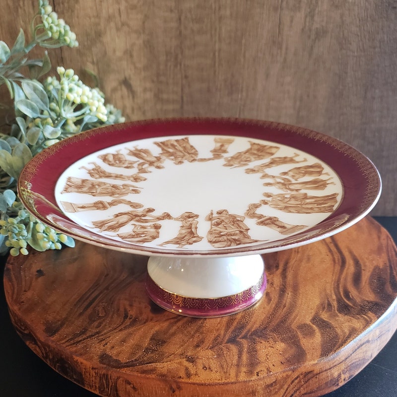 Pedestal Plate - Etsy