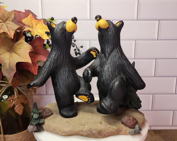 Vintage Bear Two Step Big Sky Bearfoots Bears by Jeff Fleming Figurine ...