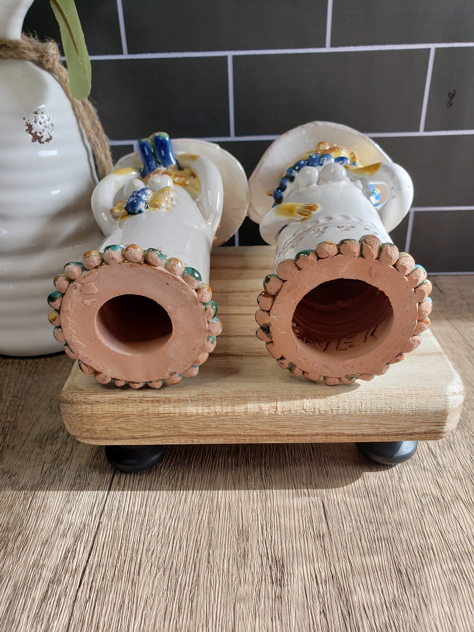 Vintage Etelka Csavlek Pottery Figurine Set: Handmade Hungarian Kerámia ...