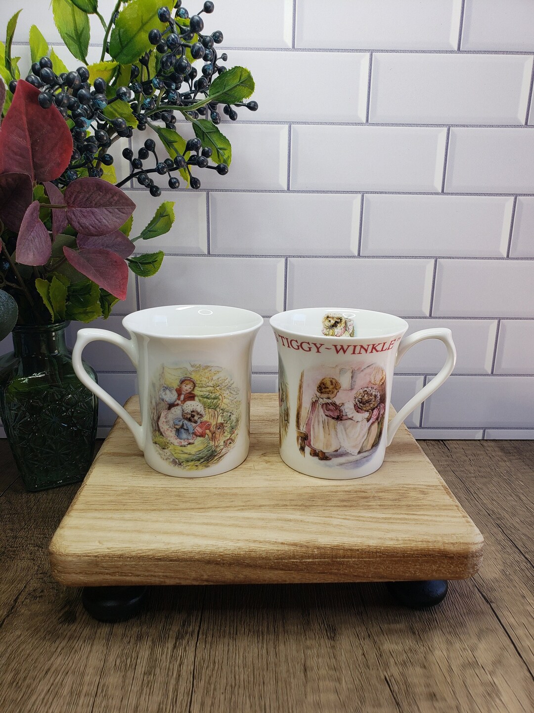 Beatrix Potter "mrs. Tiggy Winkle" Porcelain Mug Set | Gifts for ...