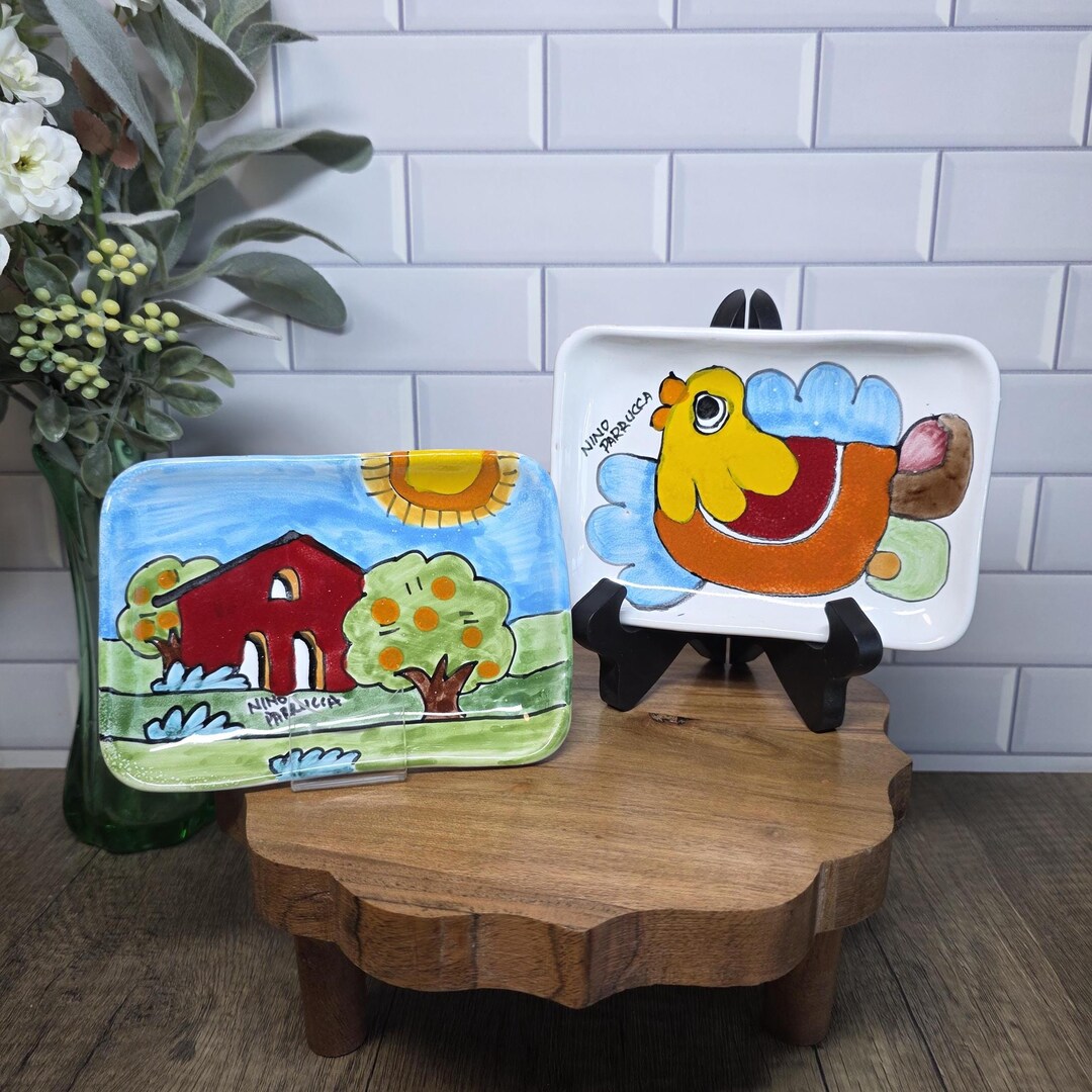 Vintage Nino Parrucca Trinket Dishes, Choice of Hand-painted Italian ...