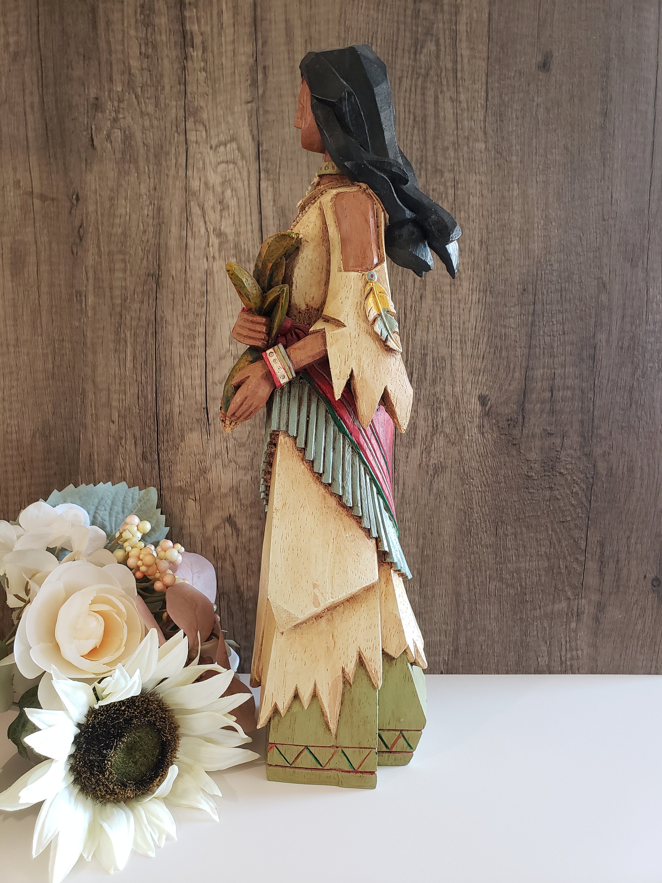 Pacific Rim Cubist Resin Native American Harvest Figurine - Etsy