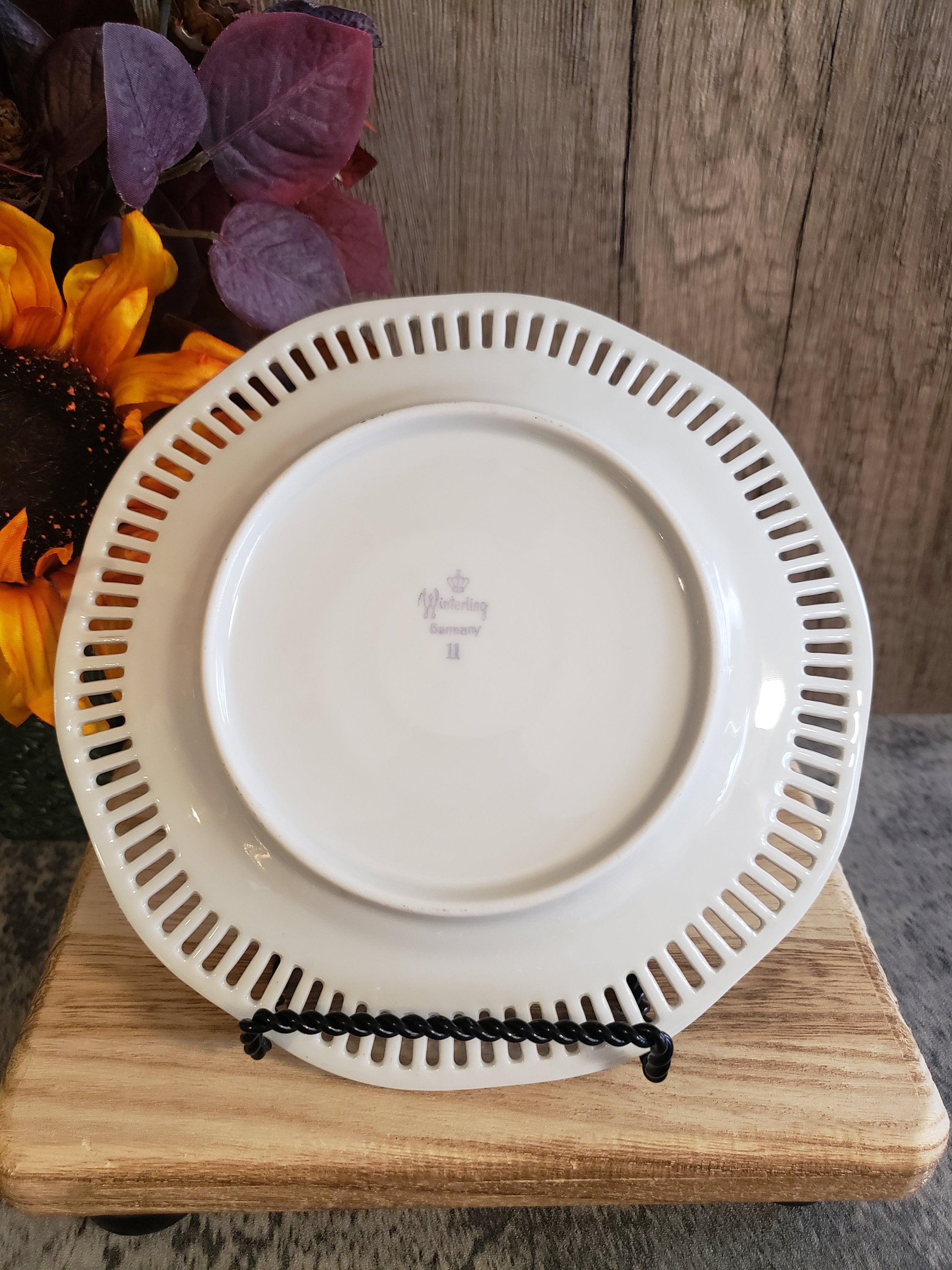 1970's Winterling Bavaria Germany Reticulated Fruit Decorated Porcelain ...