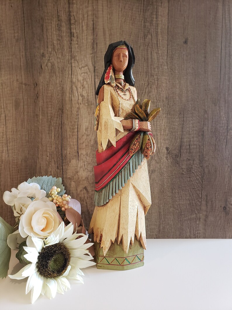 Pacific Rim Cubist Resin Native American Harvest Figurine - Etsy