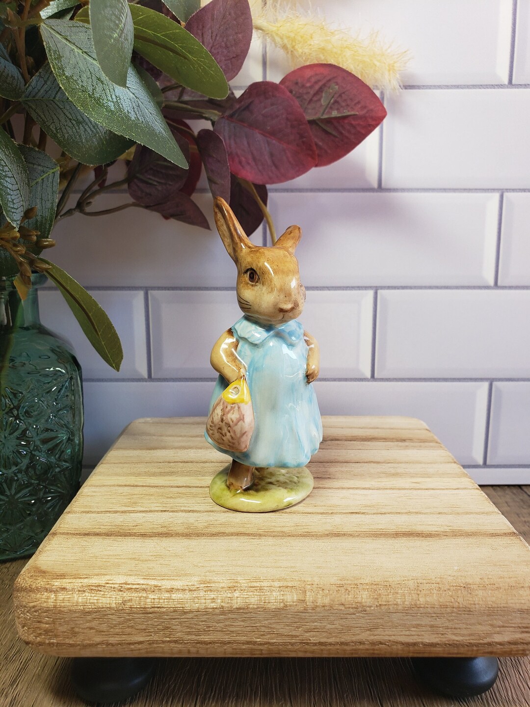 Vintage Beswick Beatrix Potter Mrs. Flopsy Bunny Porcelain Figurine ...
