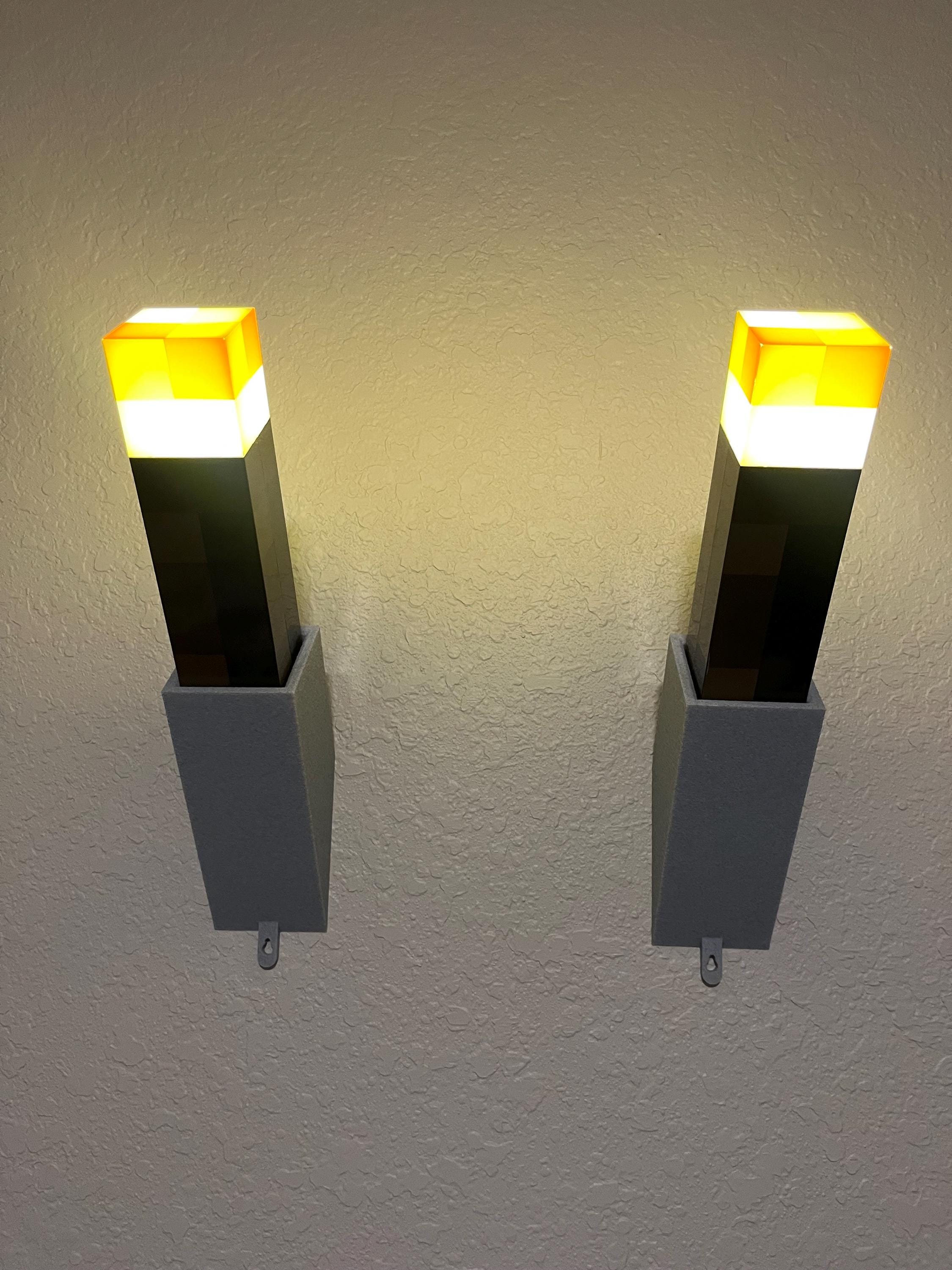 One Minecraft Torch Holder (torch NOT Included) - Etsy