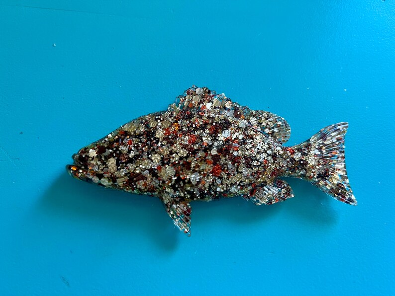 Sparkly Snapper Fish Magnet, Whimsical Fridge Decor - Etsy