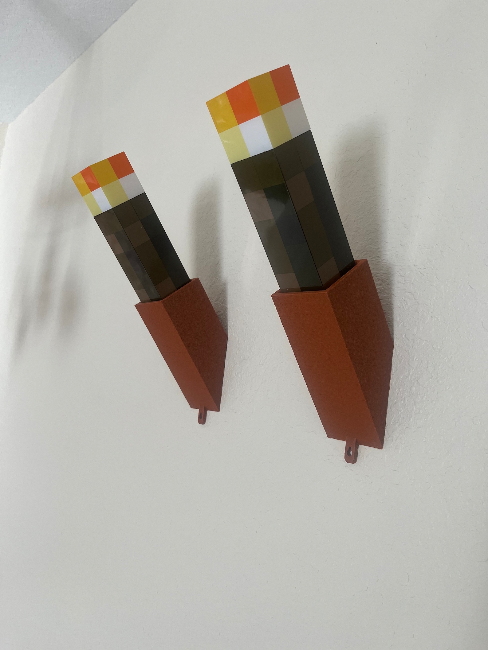 One Minecraft Torch Holder (torch NOT Included) - Etsy