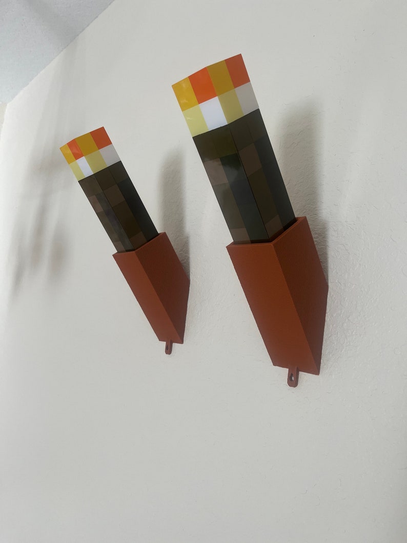 One Minecraft Torch Holder (torch NOT Included) - Etsy