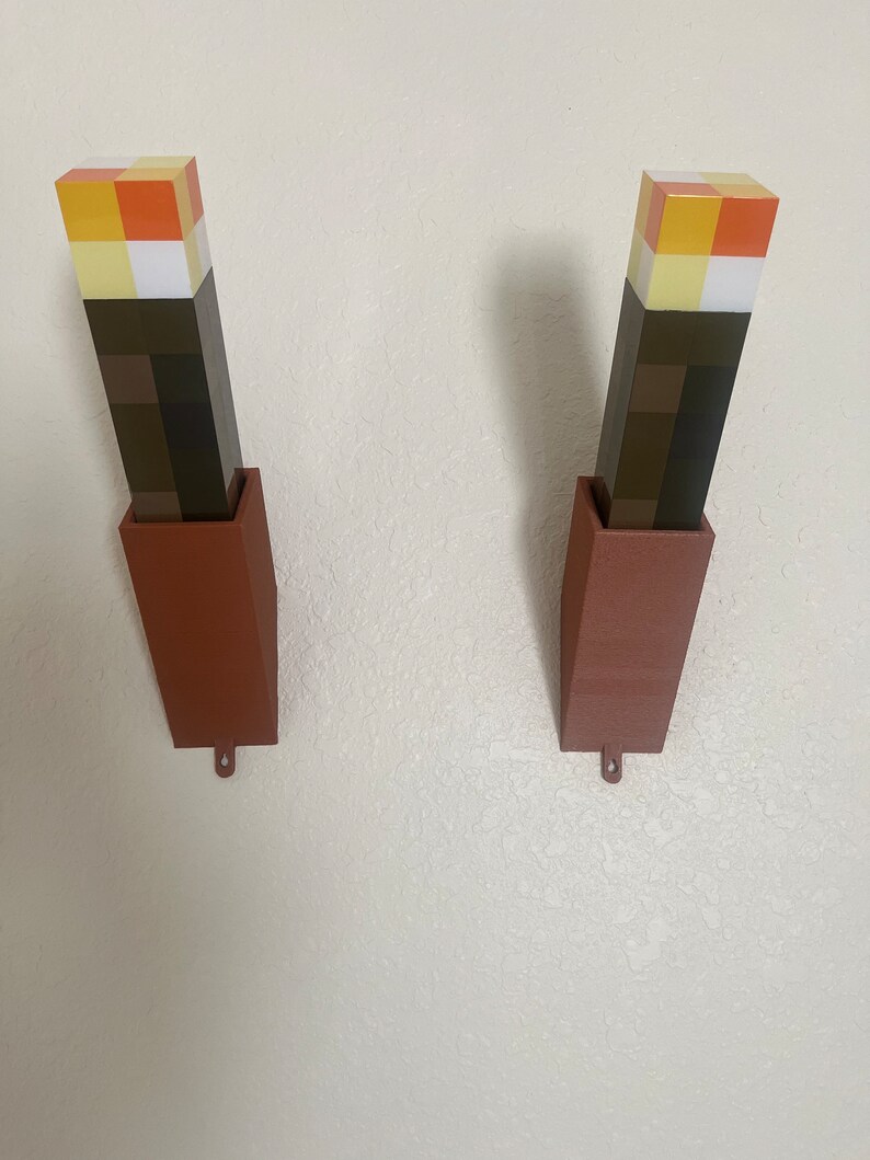 One Minecraft Torch Holder (torch NOT Included) - Etsy
