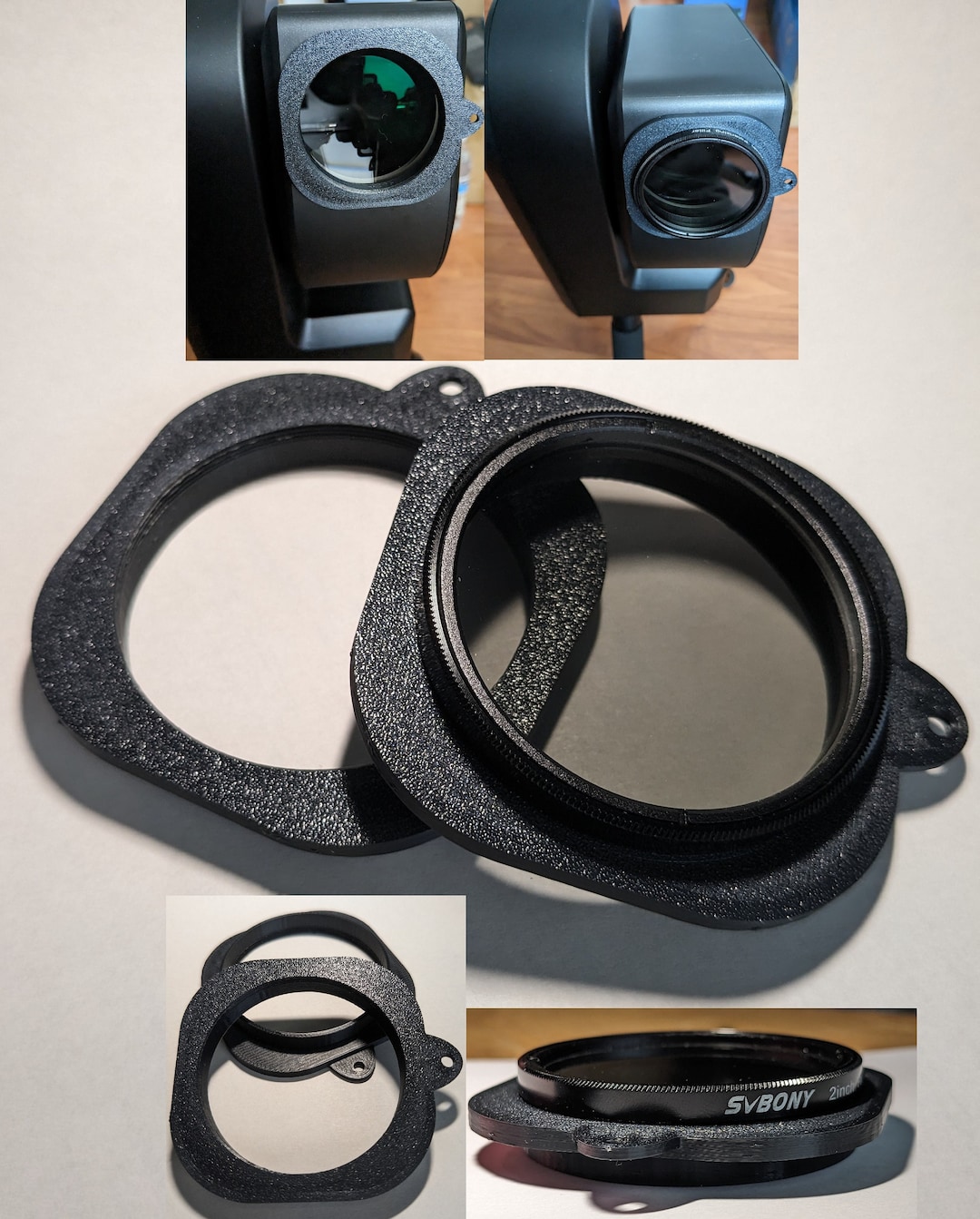 ZWO Seestar S50 Smart Telescope TWO Filter Holders for 2" Inch Deep Sky ...