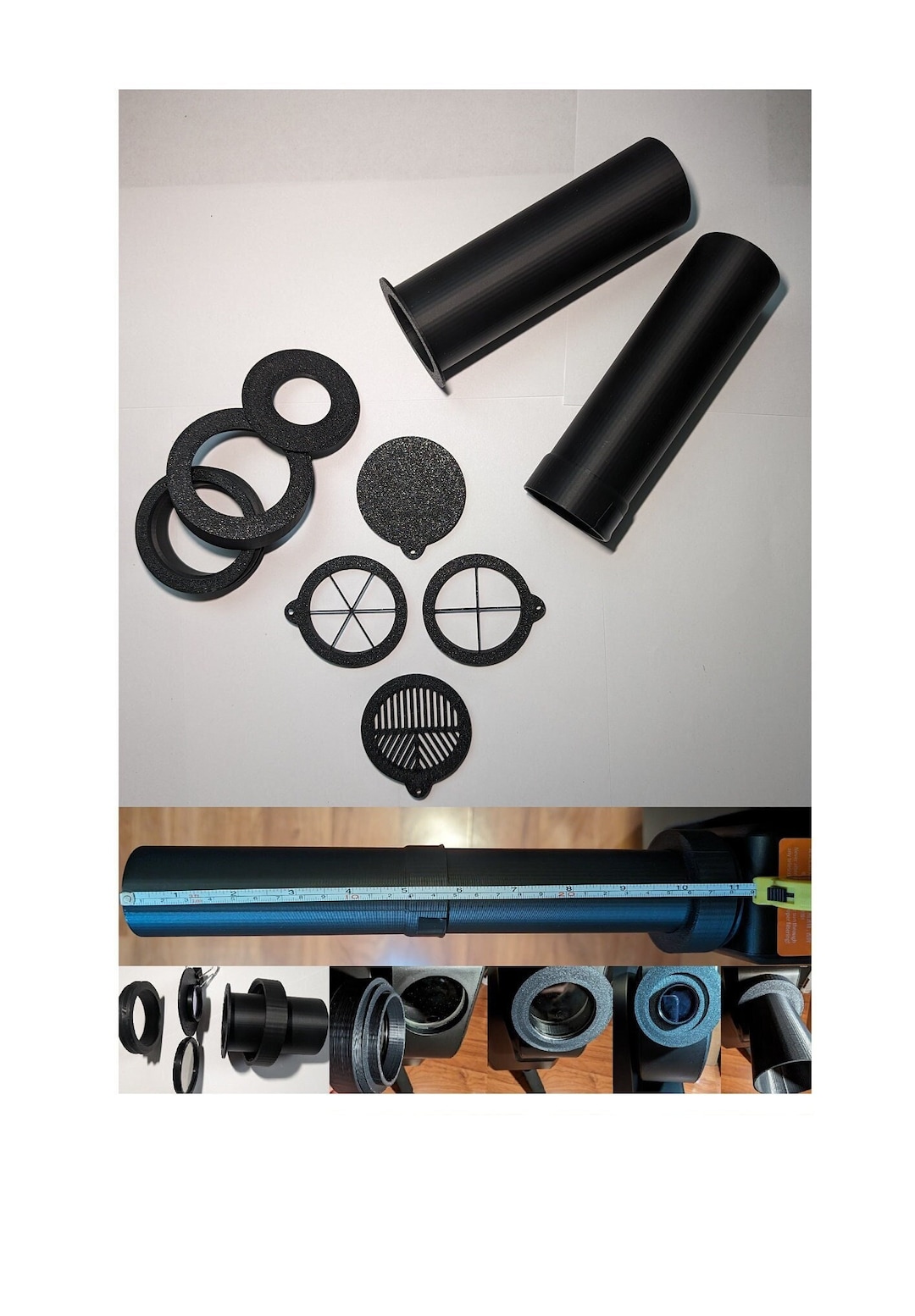 PLA _ ZWO Seestar S50 Telescope Light Block Dew 140mm, Slot Filter ...