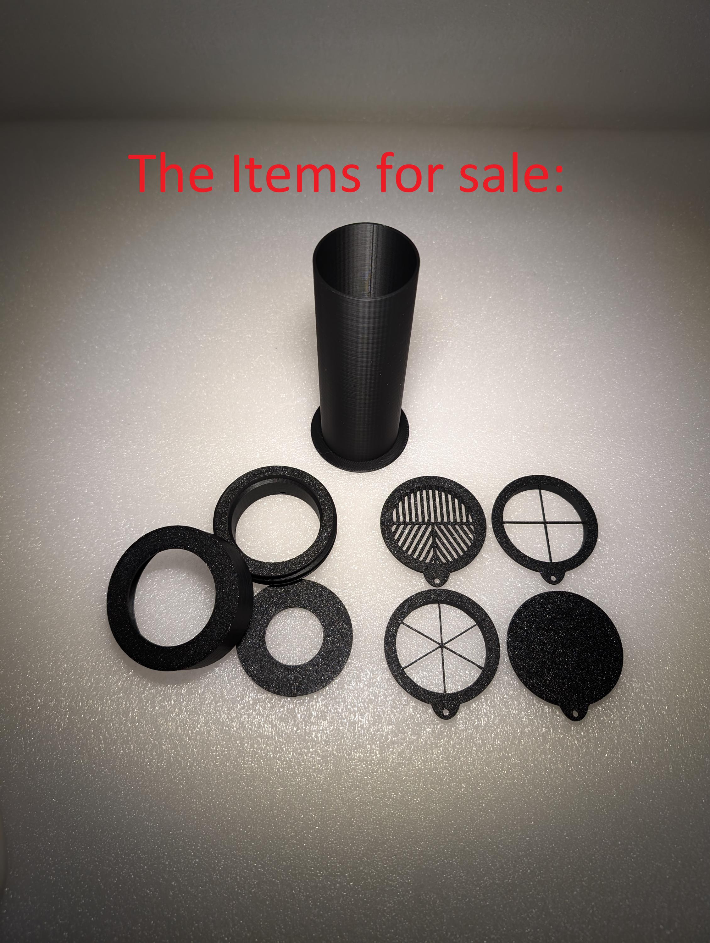 PLA _ ZWO Seestar S50 Telescope Dew ~5" 127mm Filter Holder for 2" M28 ...