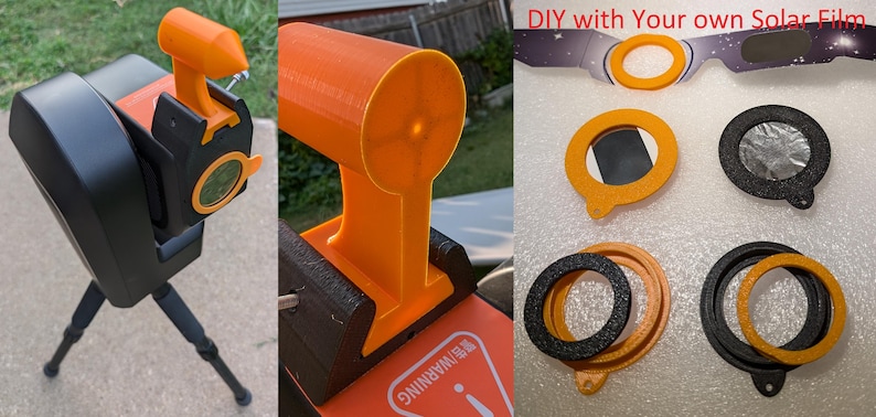 PETG _ ZWO Seestar S50 Accessory Dovetail Mount Shoe, Solar Finder ...