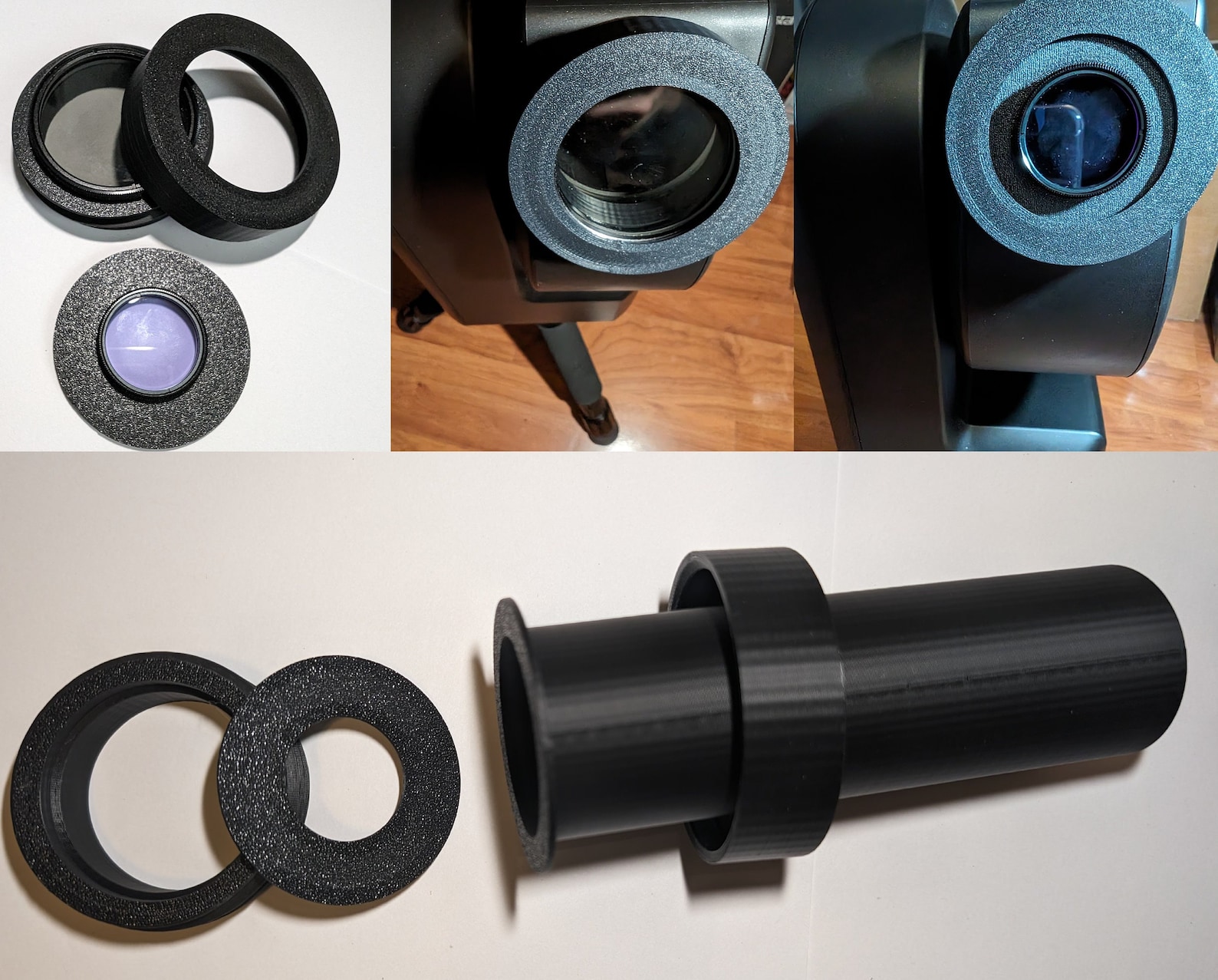 PLA _ ZWO Seestar S50 Telescope Dew ~5" 127mm Filter Holder for 2" M28 ...