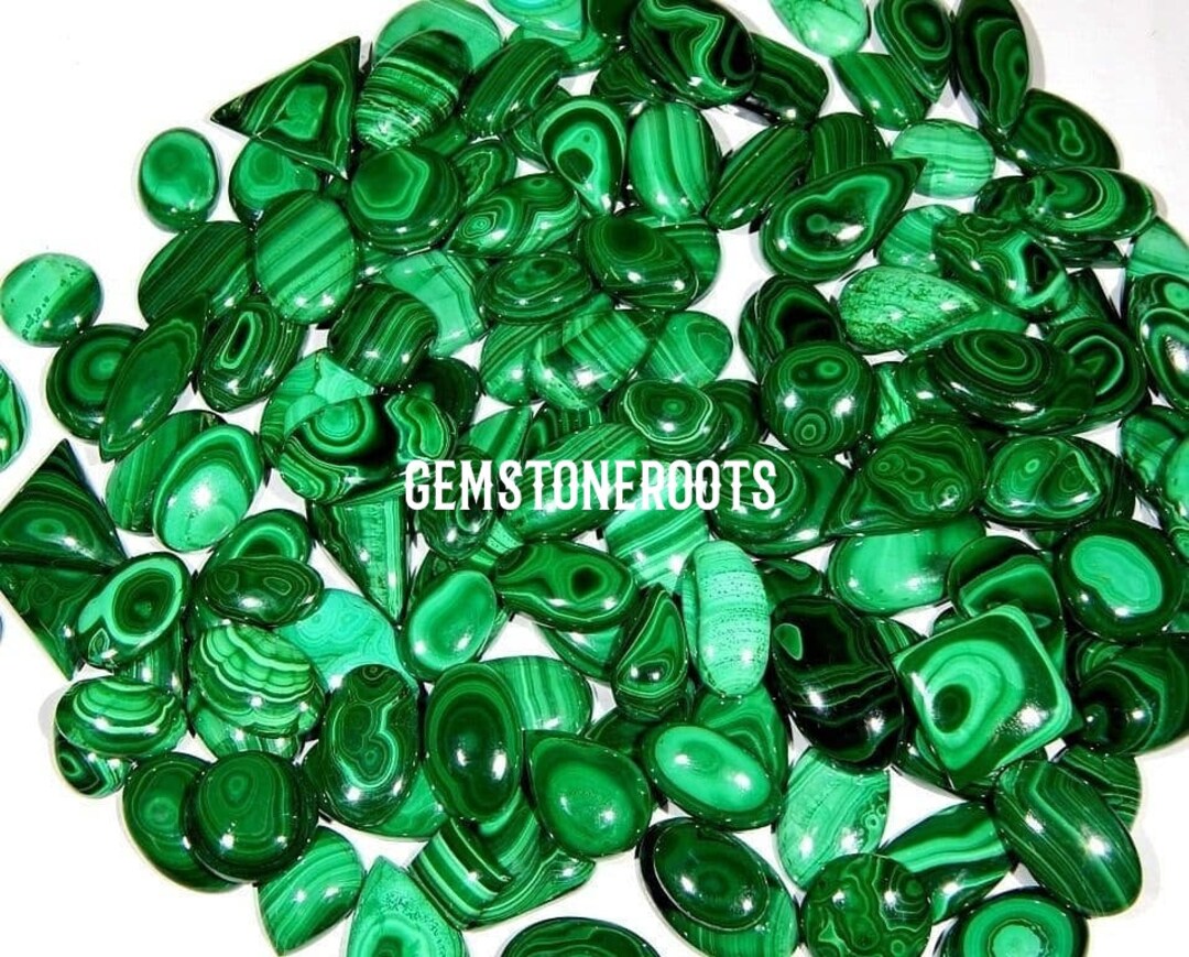 Malachite Gemstone Lot. Natural Malachite Wholesale Lot. Hand Polished ...