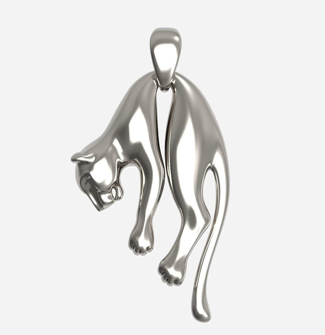 Panther Charm Necklace - Etsy