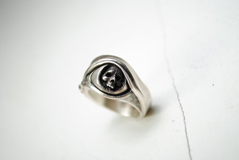 Skull Ring. Keith Richards Skull Ring. Men Women Ring. Biker Ring ...