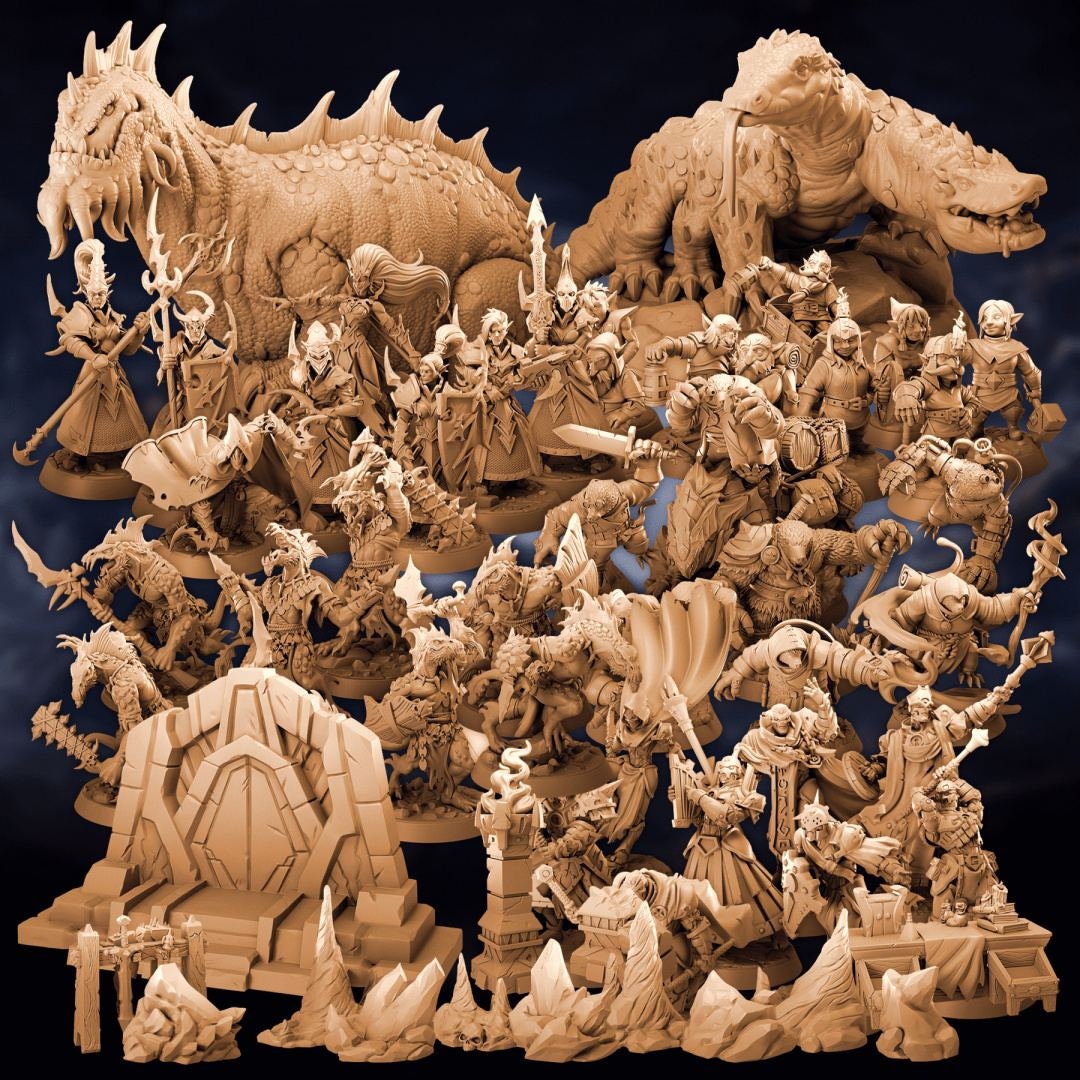 Miniature 26gb V1 Stl Mega Pack Mega Stl Pack Mega Collection 3d Models