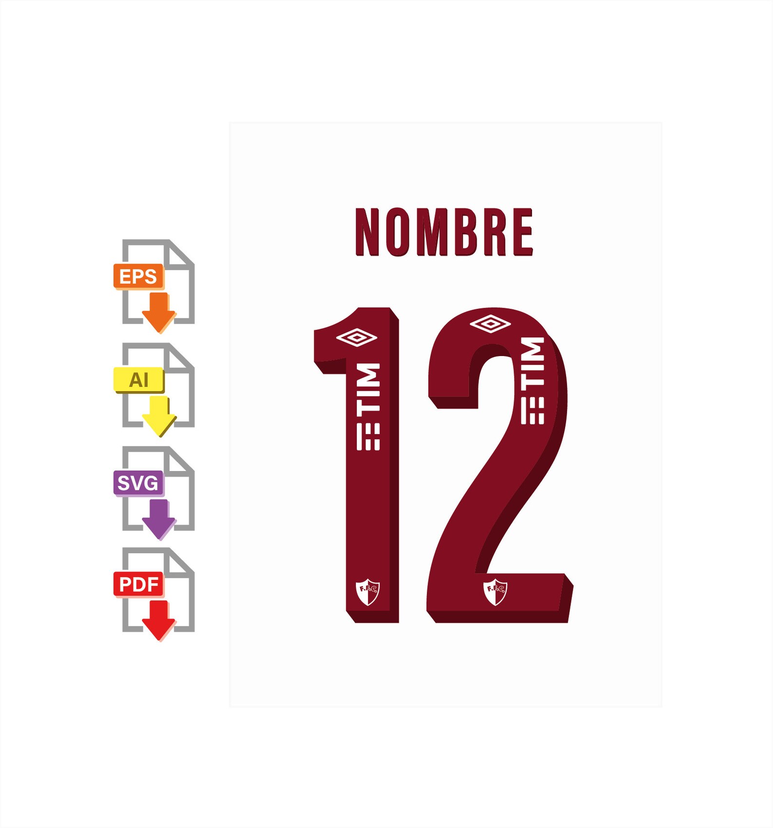 Font Vector Fluminense 20232024 Font Svg Ai Eps Pdf Otf Etsy Canada 