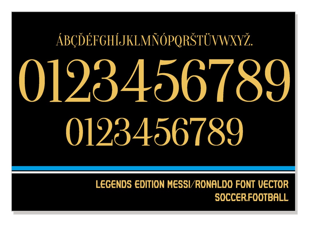 Font Vector New Legends Edition Messi-ronaldo 2023, SVG, AI, Eps, Pdf ...
