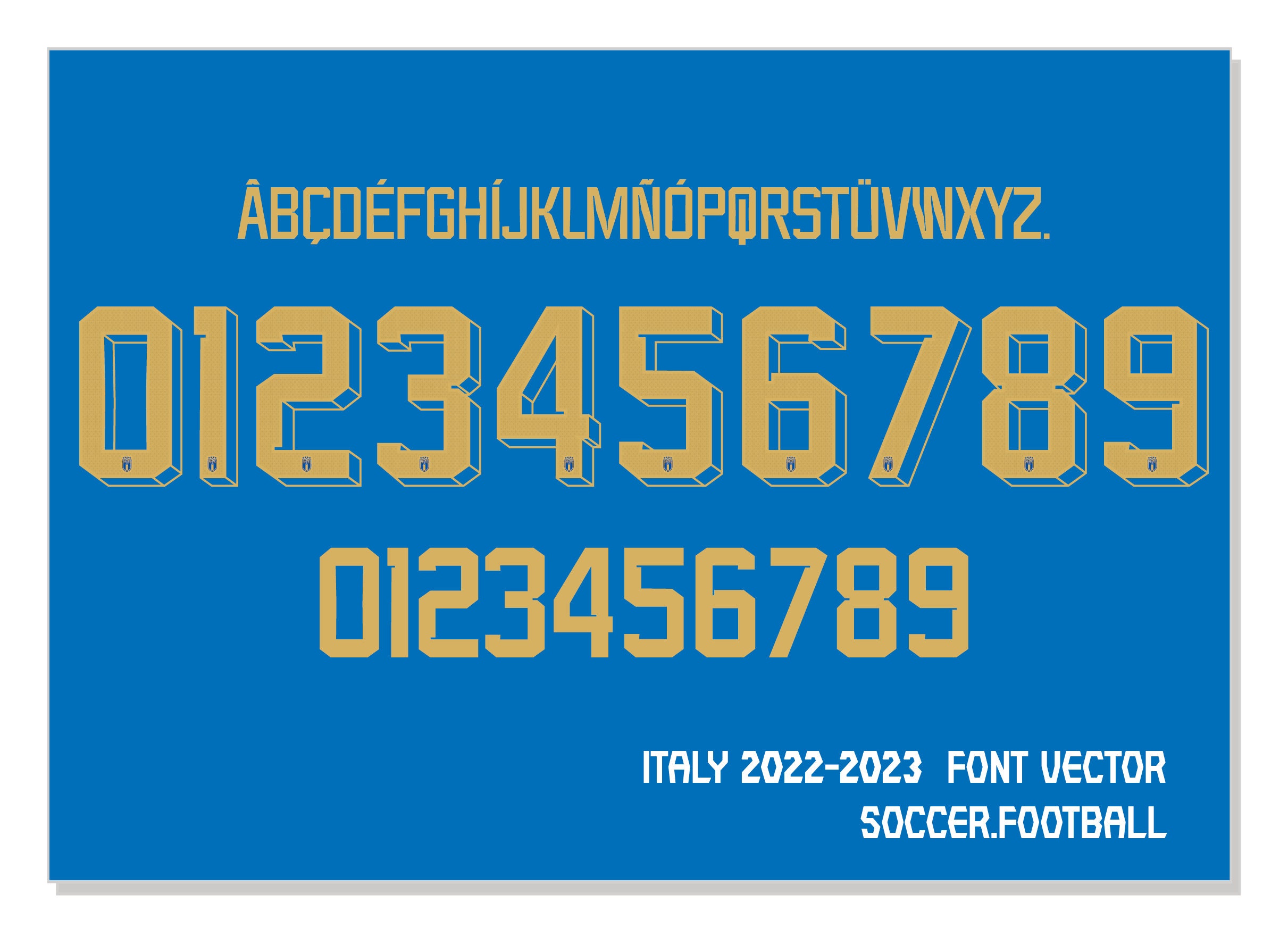 Font Vector Italy 2022 2023 Font SVG AI Eps Pdf TTF Etsy Israel