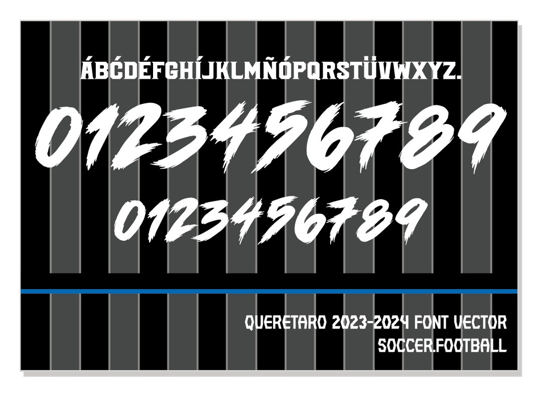 Font Vector Queretaro 2023/2024 Font SVG, AI, Eps, Pdf, TTF / Cutting ...
