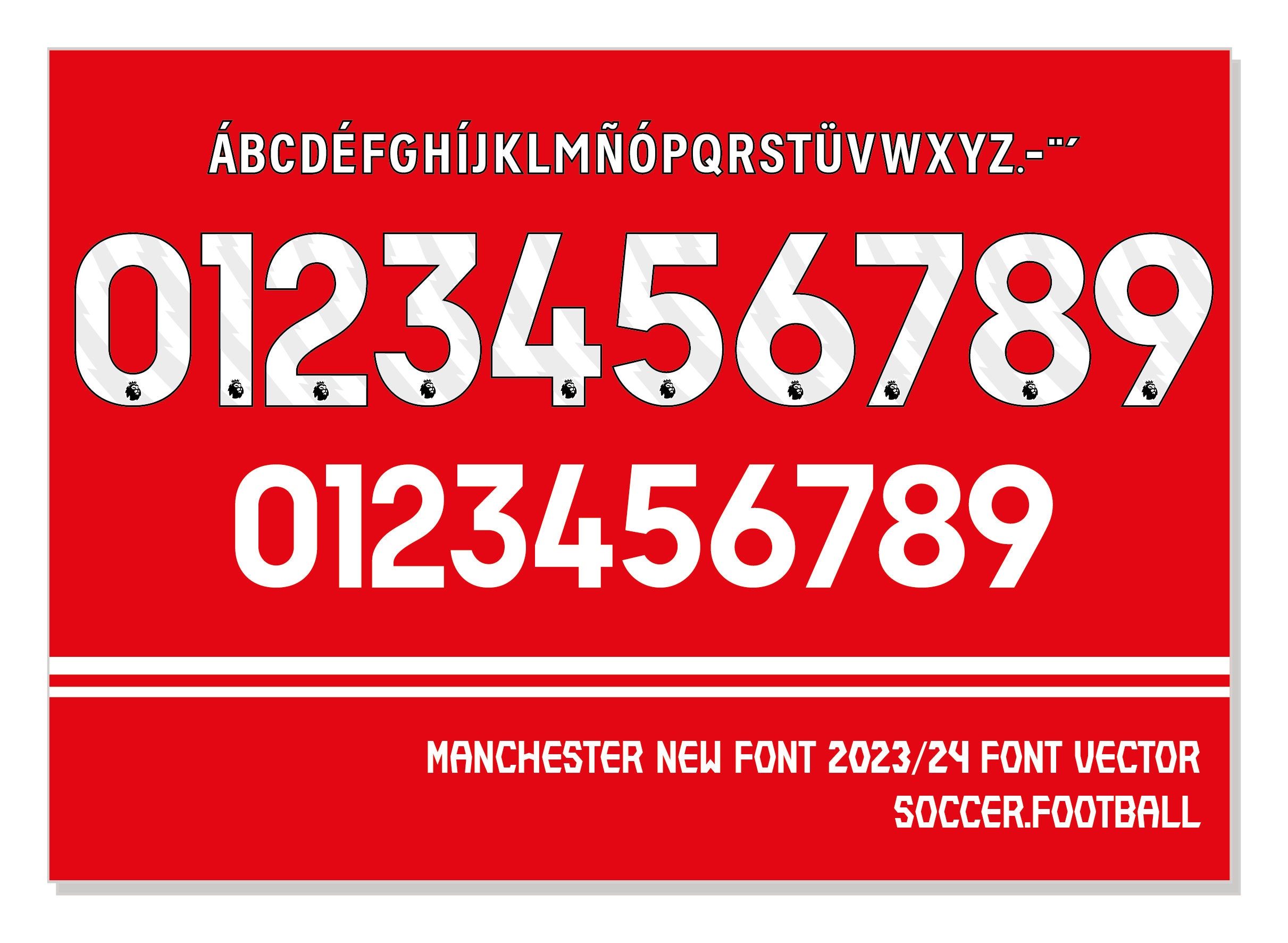 Font Vector Manchester 2022/2023 Cutting Kit Vector File, 43% OFF