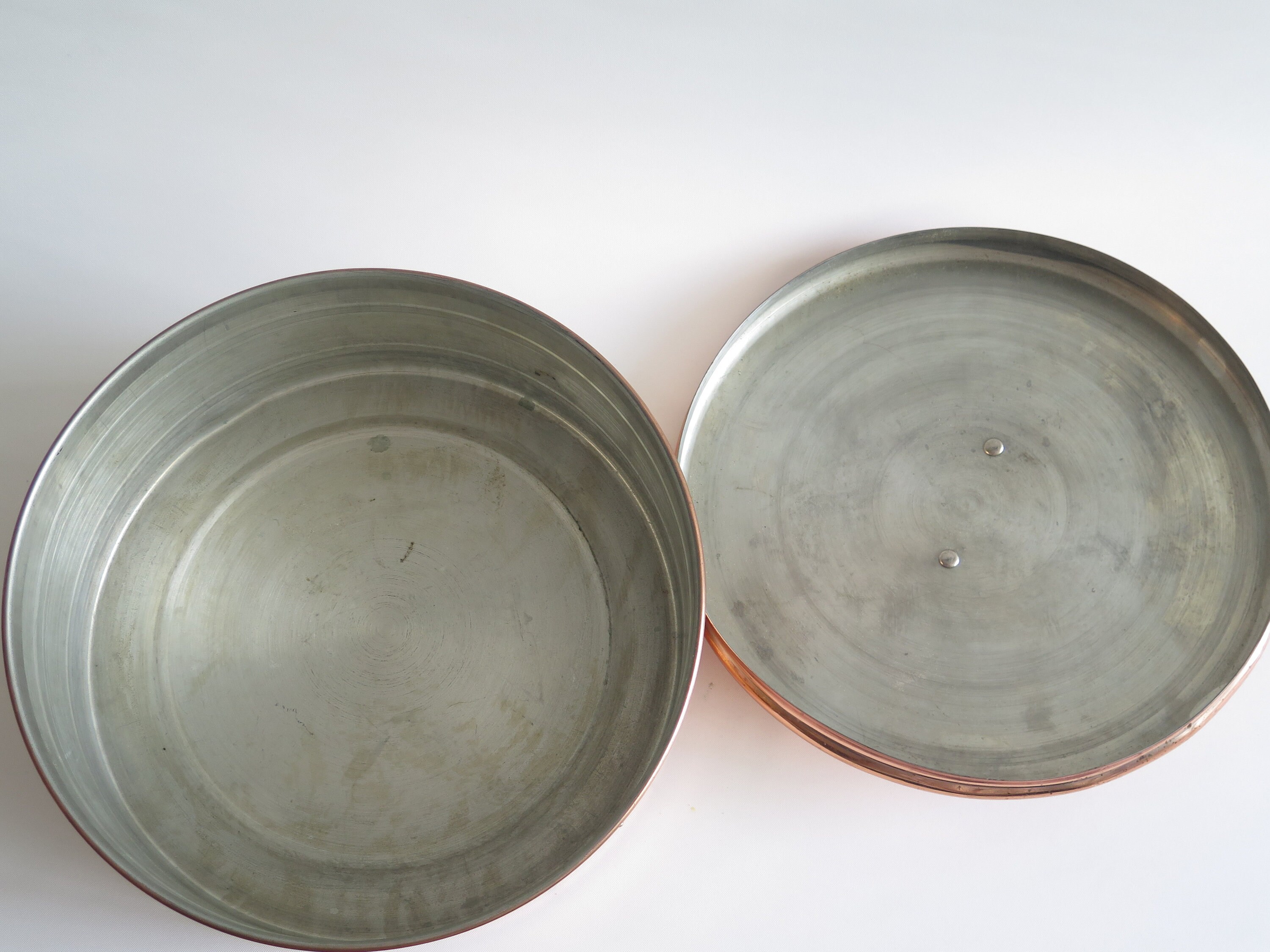 Copper Bread Box, Vintage Copper Metal, Made in Sweden Round Box ...