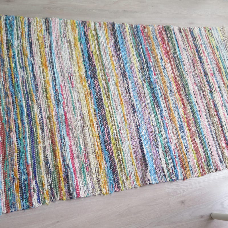 Rag Rug Runner - Etsy