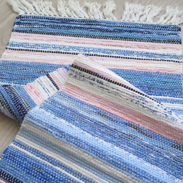 Rag Rug Runner - Etsy