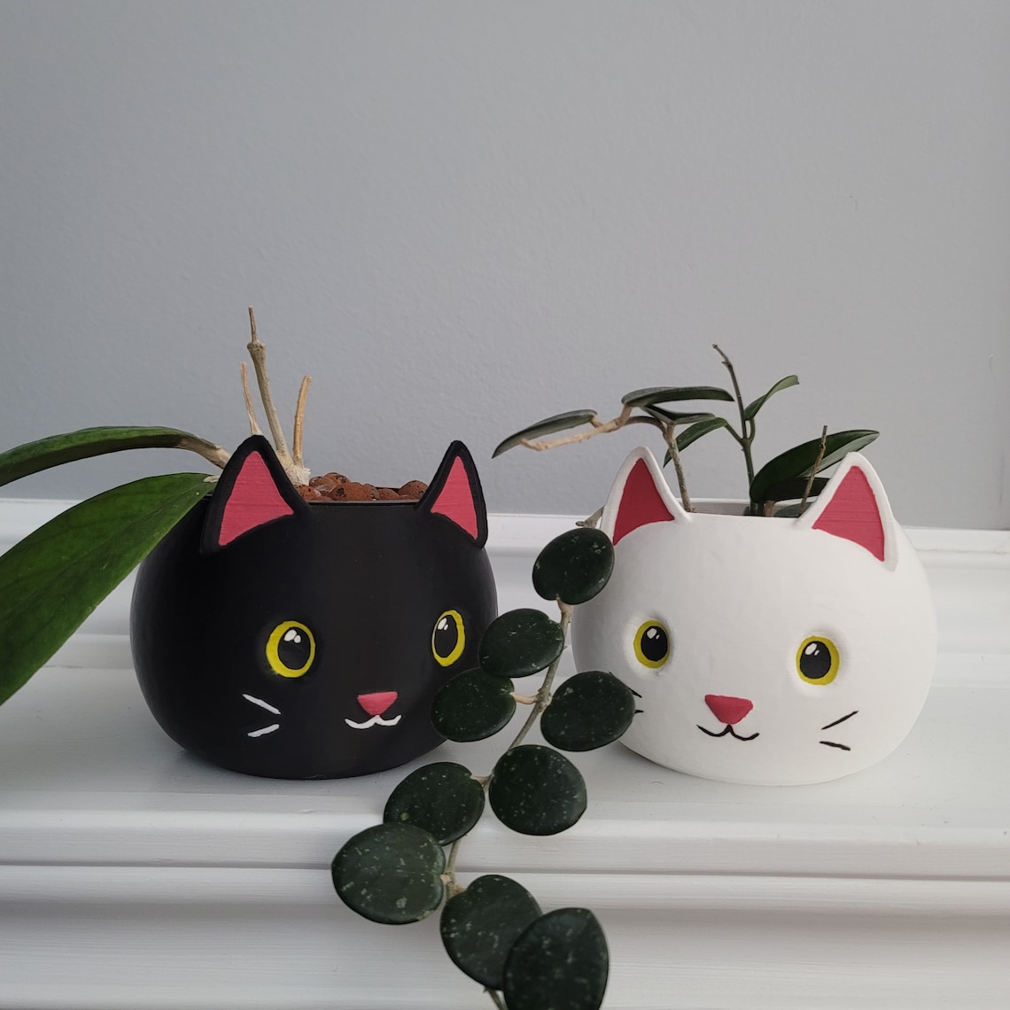Cat Pot | Houseplant Cat Planter | Cat Decoration - Etsy