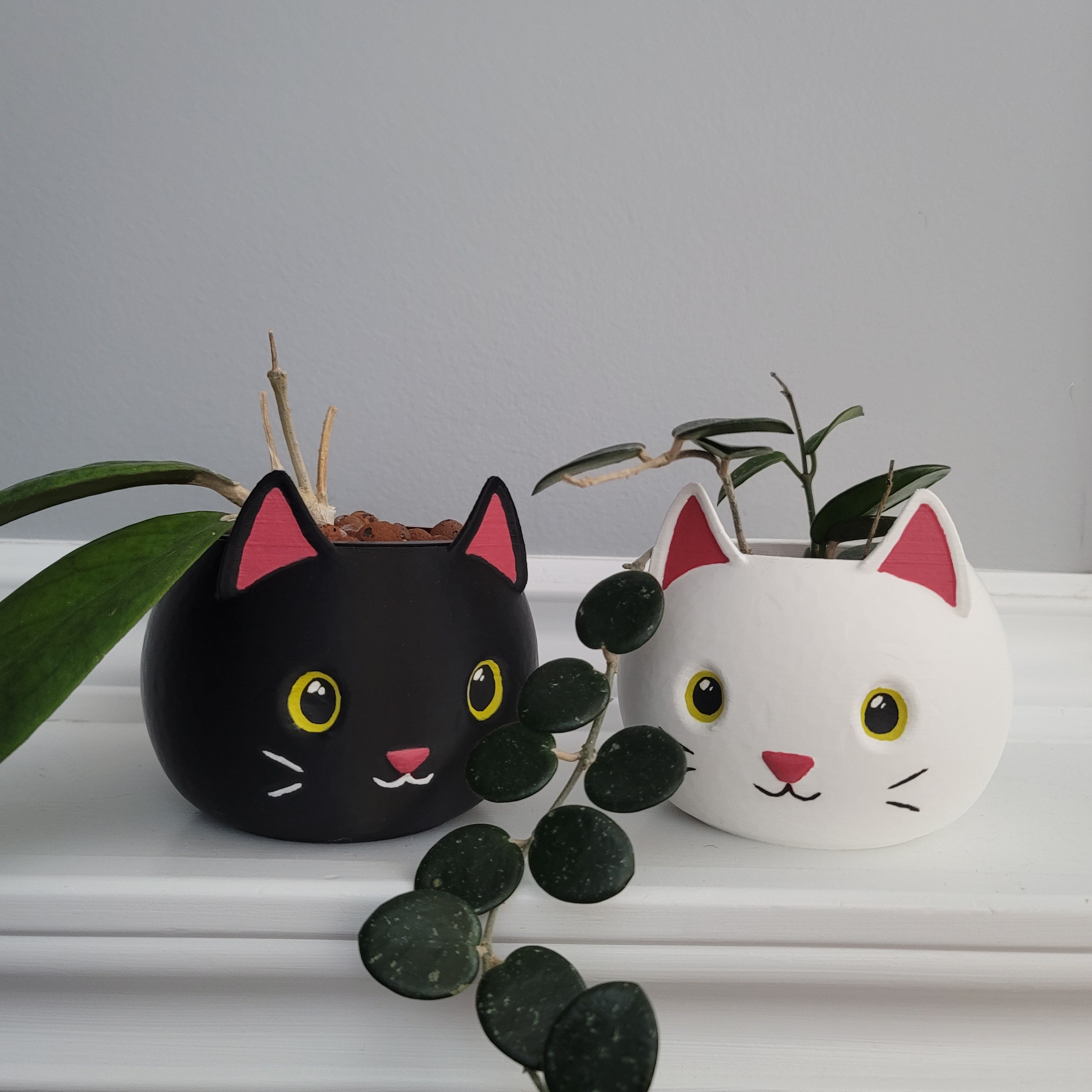 Cat Pot | Houseplant Cat Planter | Cat Decoration - Etsy